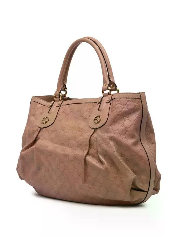 Gucci Large Sissima Tote Bag - Pink