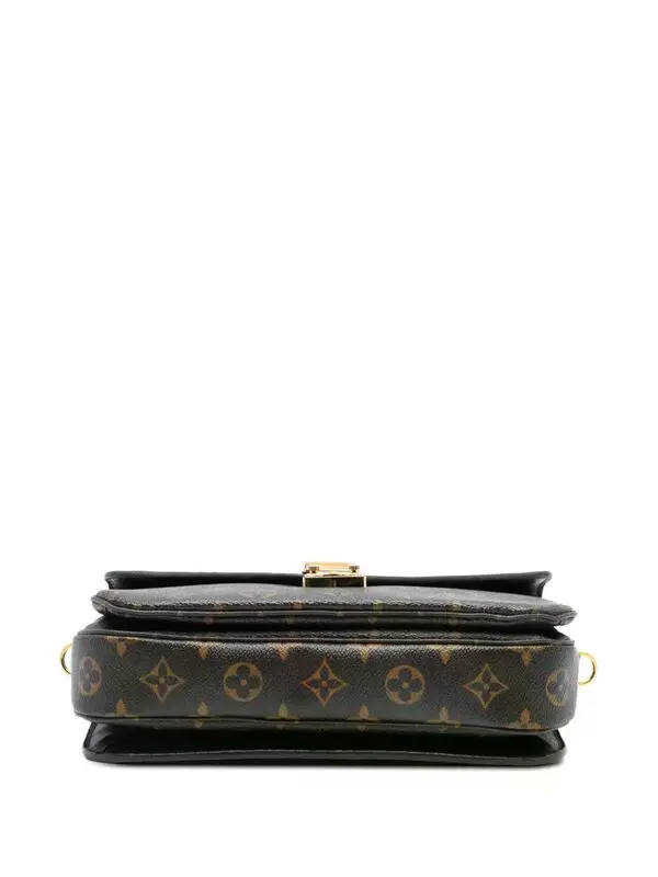 LOUIS VUITTON 2016 Monogram Pochette Metis Satchel - Brown