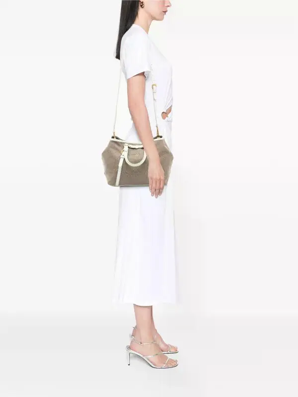 Prada Canvas Canapa Logo Satchel - Brown