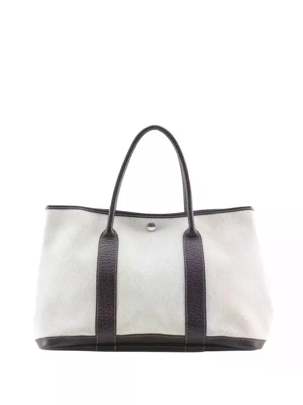 Hermès 2004 Toile And Buffle Skipper Garden Party 36 Tote Bag - Brown