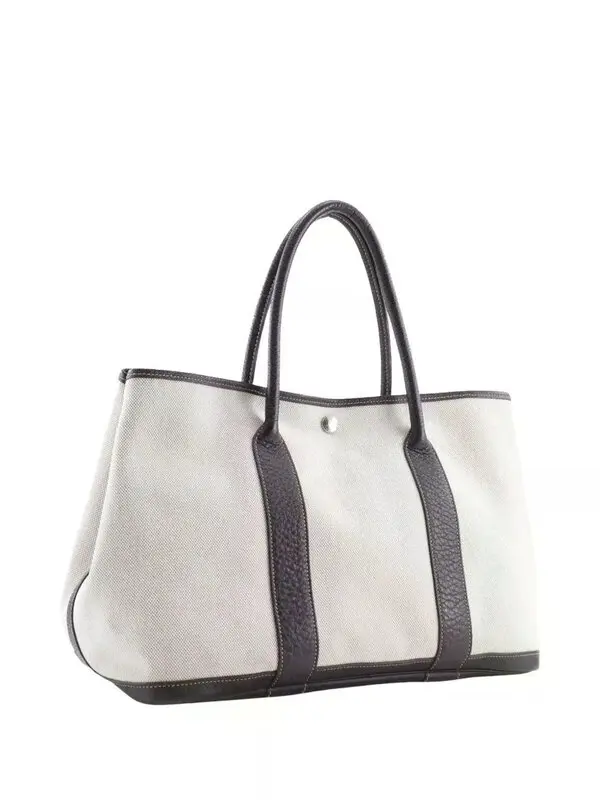 Hermès 2004 Toile And Buffle Skipper Garden Party 36 Tote Bag - Brown