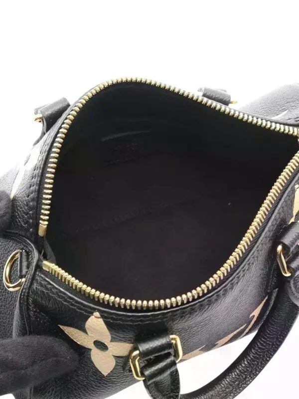 LOUIS VUITTON Monogram Empreinte Papillon Bb Satchel - Black