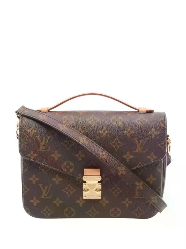 LOUIS VUITTON 2021-2026 Monogram Pochette Metis Satchel - Brown