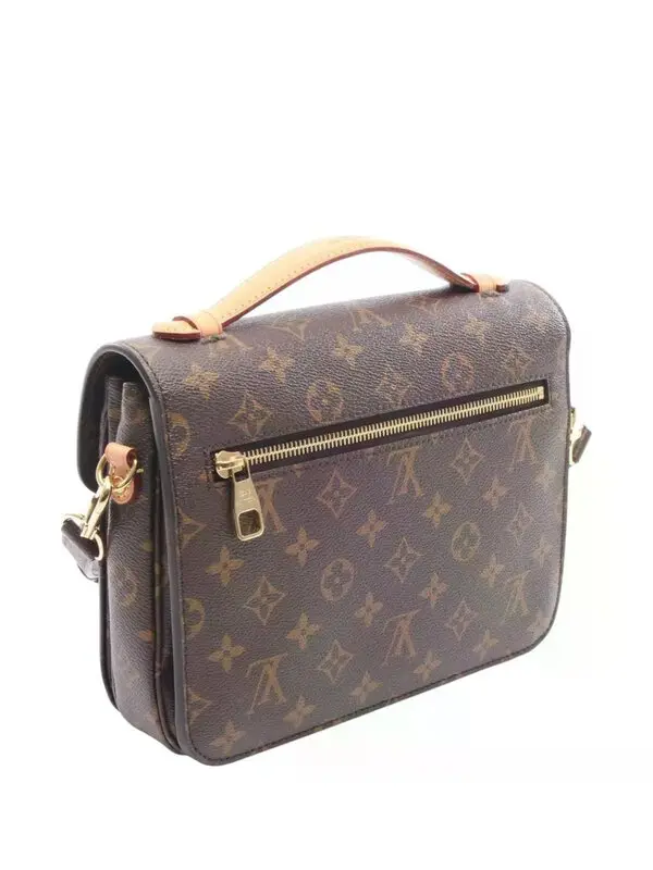 LOUIS VUITTON 2021-2026 Monogram Pochette Metis Satchel - Brown