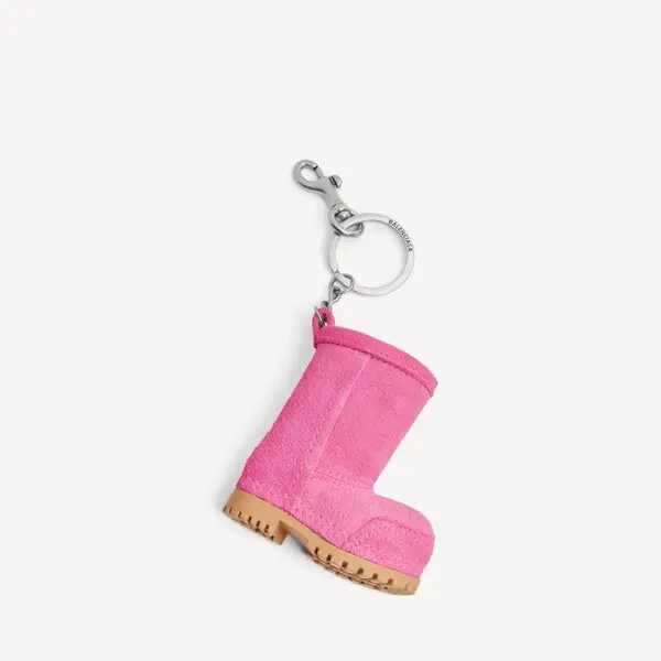 Balenciaga Charm/keychain Mini Alaska Boot - Pink