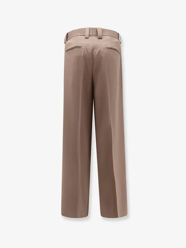 TONYWACK Wool Blend Wide Leg Trousers