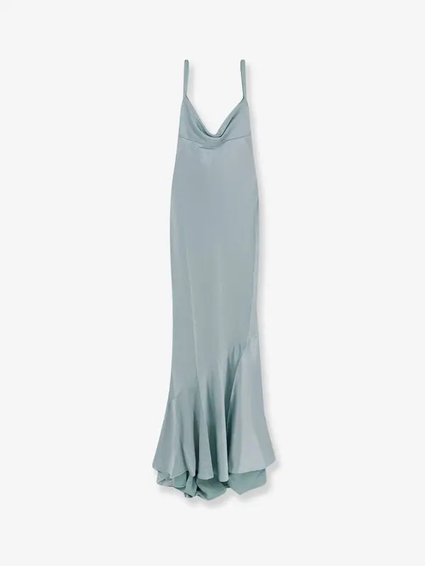Retrofete Satin Vinica Dress - Blue