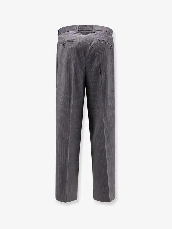 TONYWACK Wool Blend Trousers With Stripes