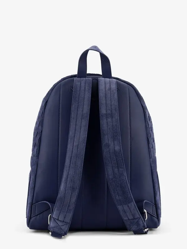 ORTIGNI Suede Backpack With Woven Pattern