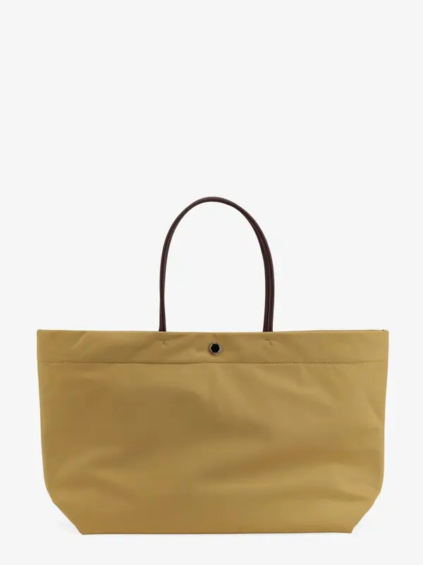 Tory Burch Ella Twist Nylon Shoulder Bag - Beige