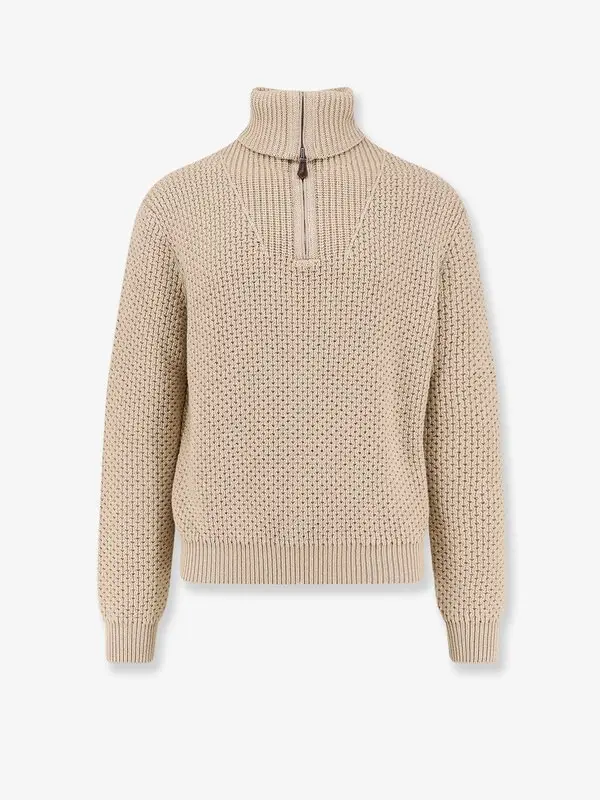 Loro Piana Linen, Virgin Wool, Cashmere, And Silk Blend Sweater