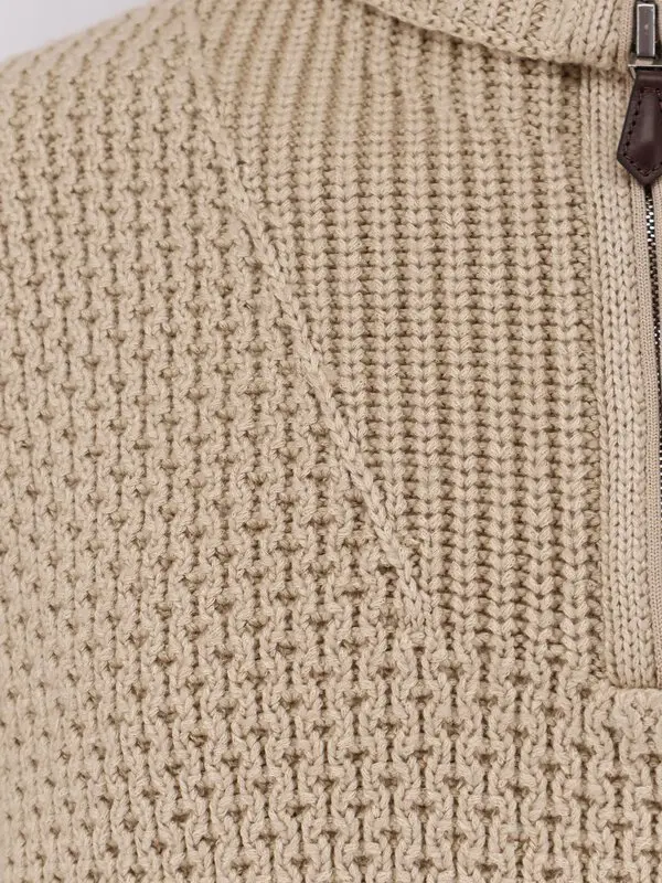 Loro Piana Linen, Virgin Wool, Cashmere, And Silk Blend Sweater