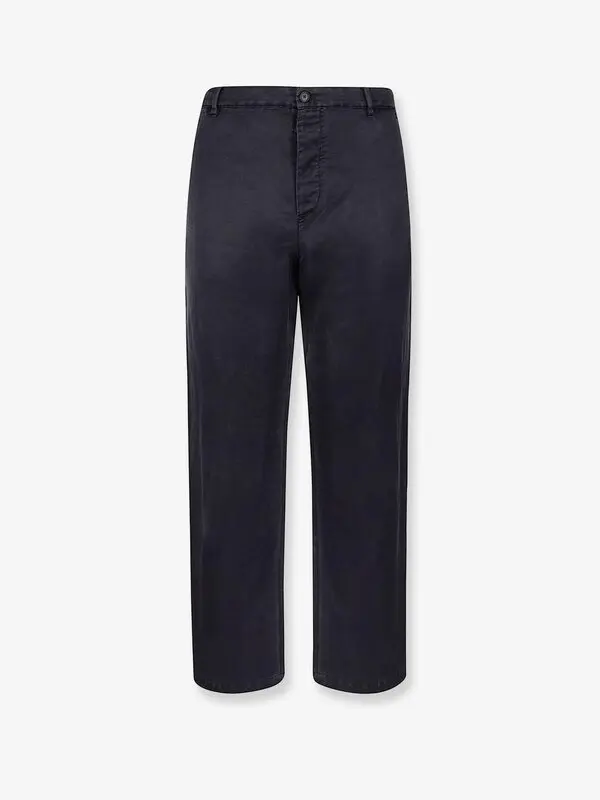 MASSIMO OSTI STUDIO Silk Blend Trousers - Blue