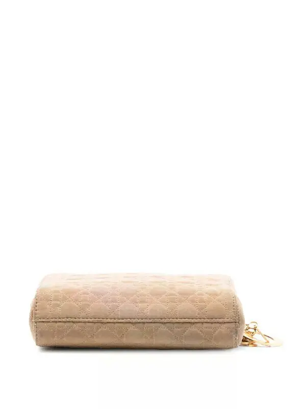 Dior 1999 Suede Cannage Lady Crossbody Bag - Brown