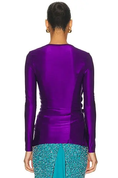 Rabanne Side Buttoned Long Sleeve Top