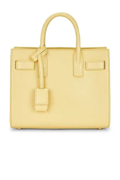 Saint Laurent Nano Sac De Jour Tote Bag - Soft Lemon