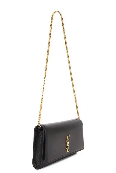 Saint Laurent Kate Clutch On Chain - Noir