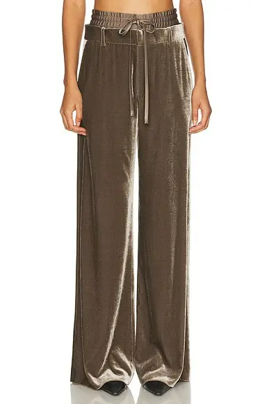 Monse Combo Double Waistband Trouser - Teak