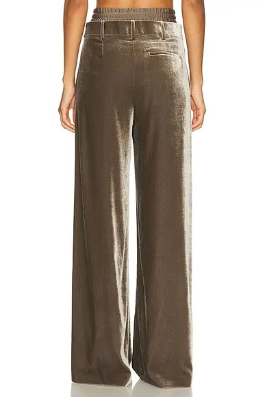 Monse Combo Double Waistband Trouser - Teak