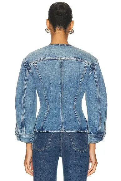 FRAME Nipped Collarless Jacket