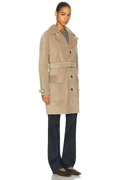 FRAME The Suede Trench Jacket