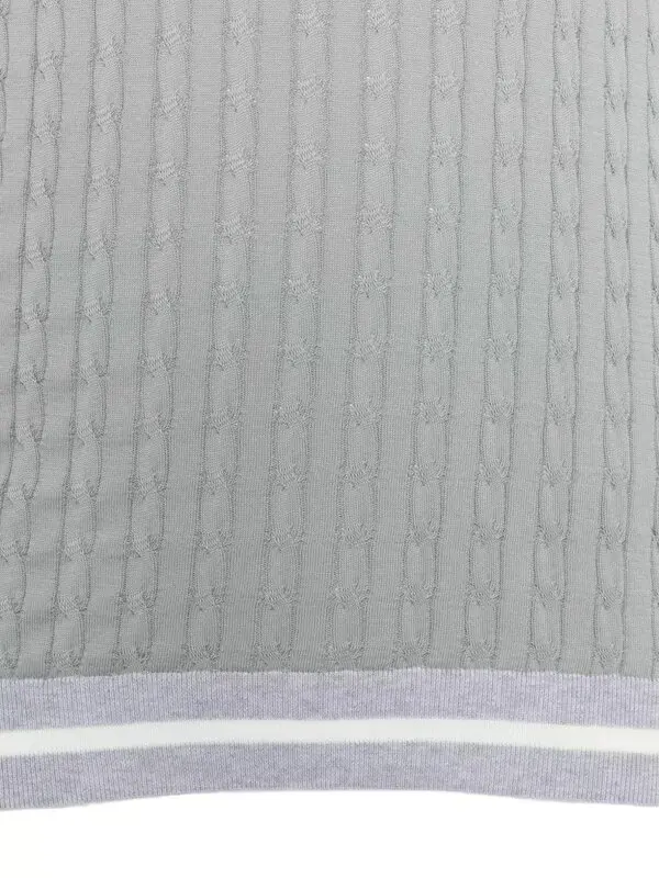 Eleventy Round-neck Cable-knit Top