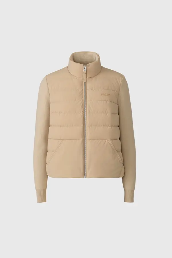 Mackage Gretel Hybrid Down Jacket - Light Camel