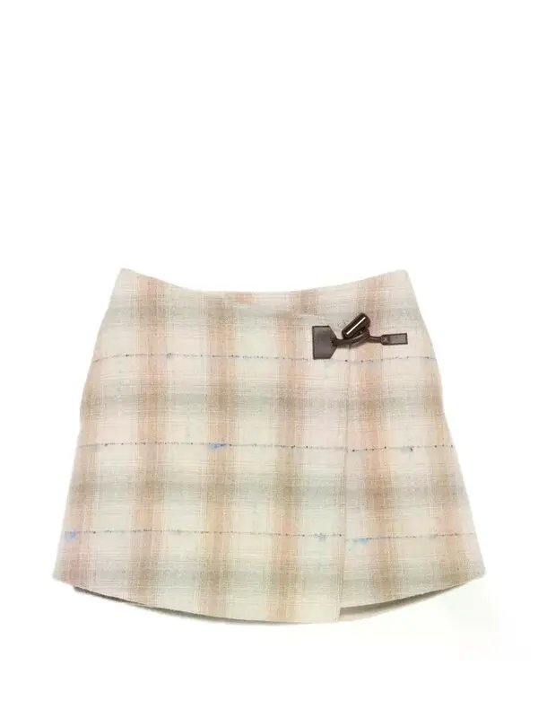 Loewe Check-pattern Mini Skirt