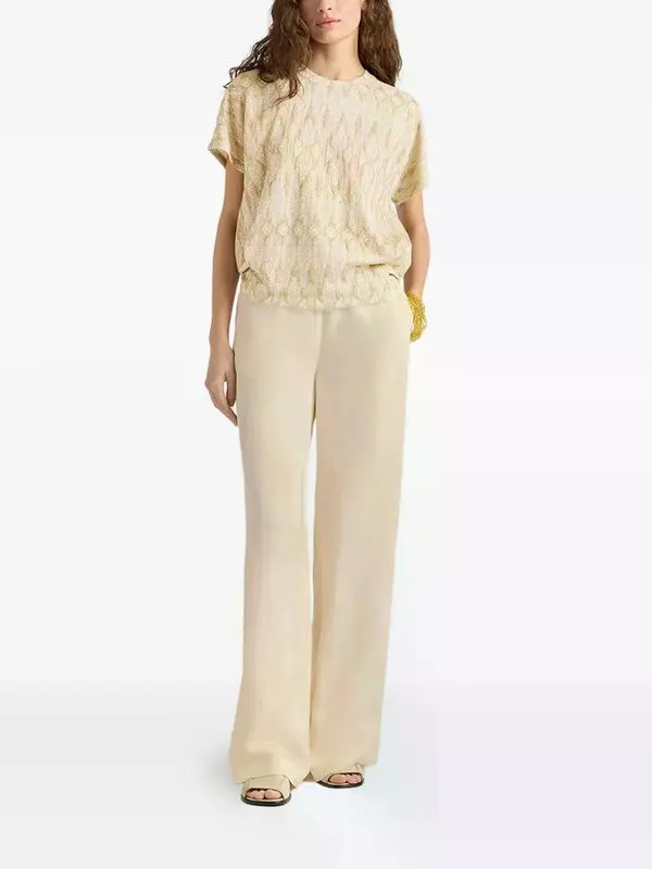 Momoni Elasticated Wide-leg Trousers