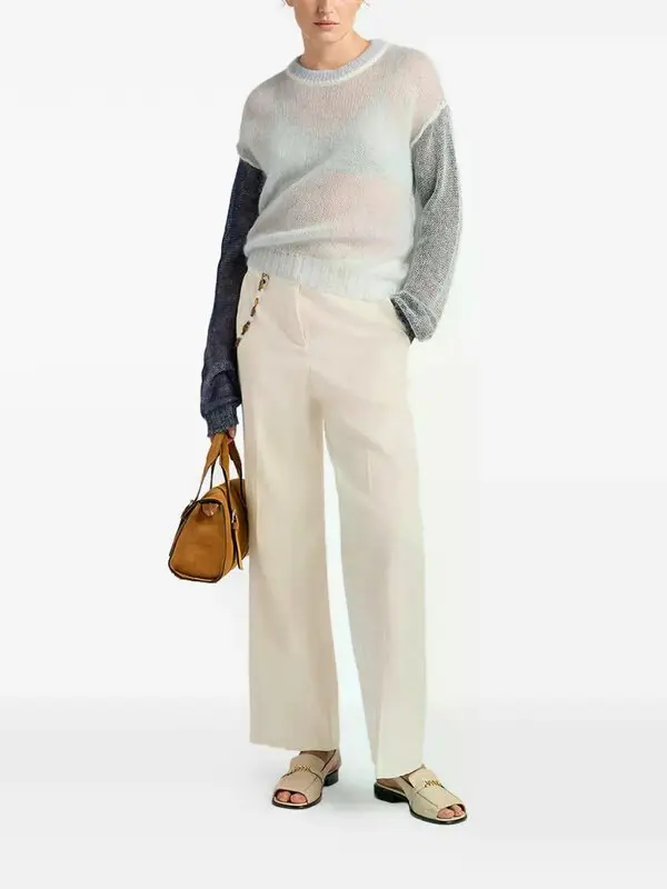 Momoni Colour-block Ribbed Sweater