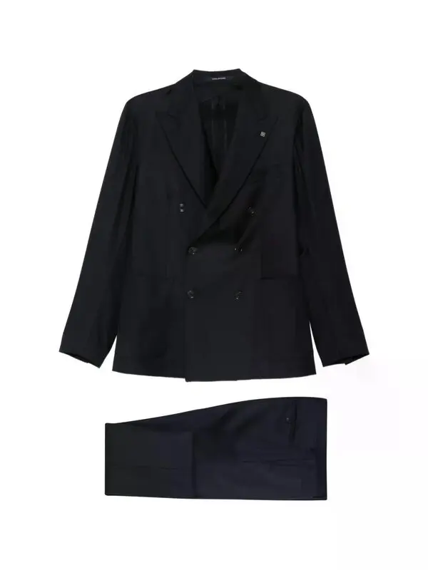 Tagliatore Double-breasted Blazer Suit - Blue
