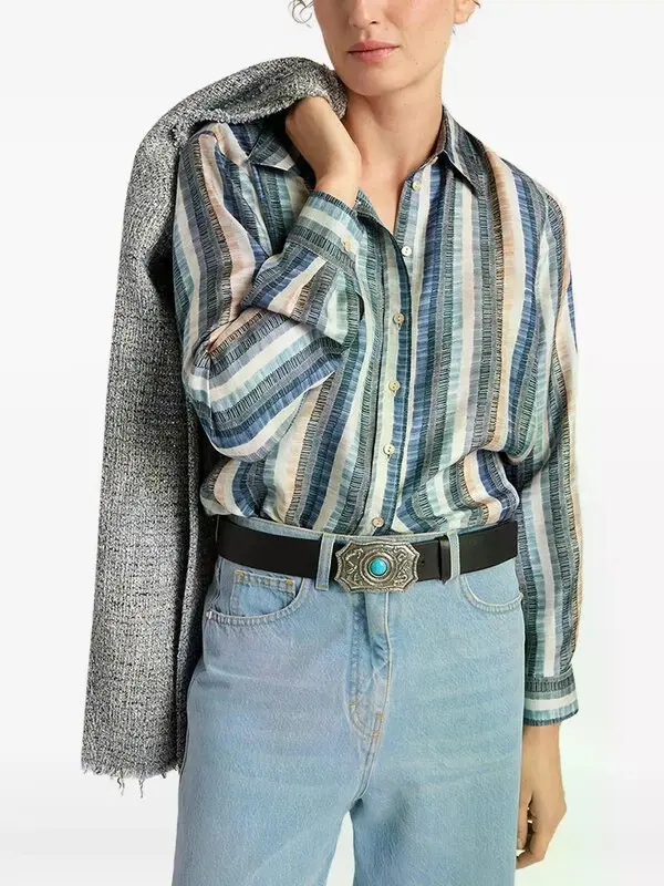 Momoni Collared Printed Shirt