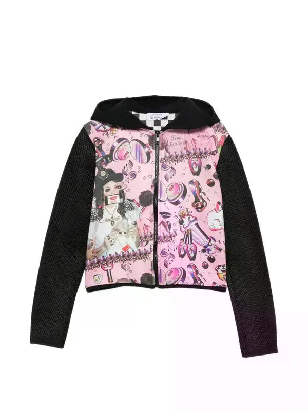 The Artistylist Printed Zip-up Hoodie