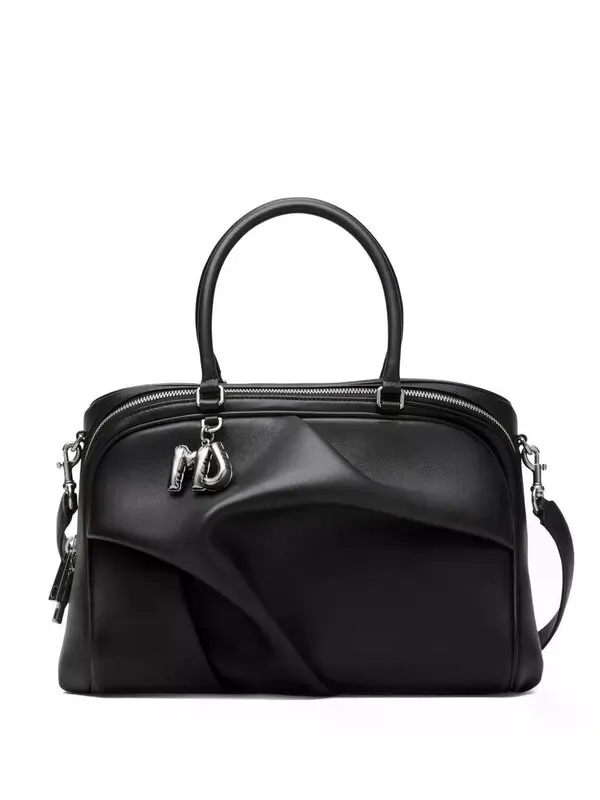 Marc Jacobs Tote Bag With Logo Charm - Black
