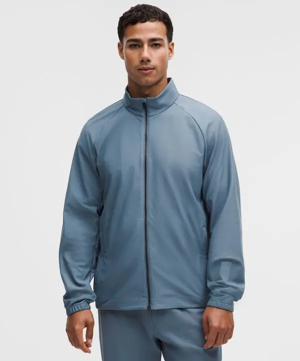 Lululemon Knit Warm-up Jacket - Steel Blue/steel Blue