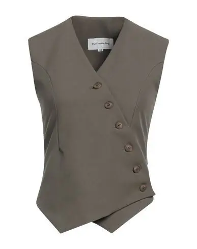 THE FRANKIE SHOP Tailored Vest Military Size Polyester, Rayon, Elastane - Green