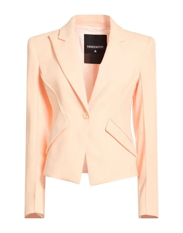 Patrizia Pepe Single-breasted Crepe Blazer - Orange