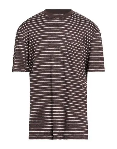 Brunello Cucinelli T-shirt Dark Size Linen, Elastane - Brown
