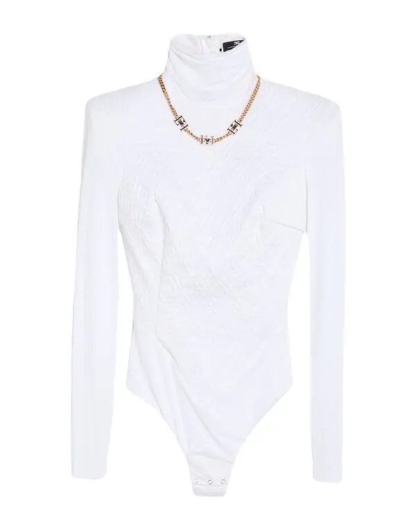 Elisabetta Franchi Bodysuit In Cupro And Elastane