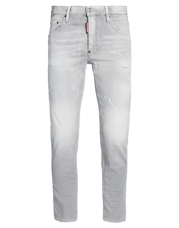 Dsquared2 Cotton Elastane Tapered Jeans - Grey