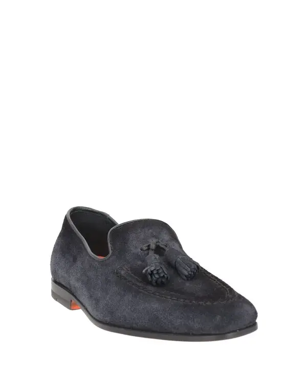 Santoni Soft Leather Tassel Loafers