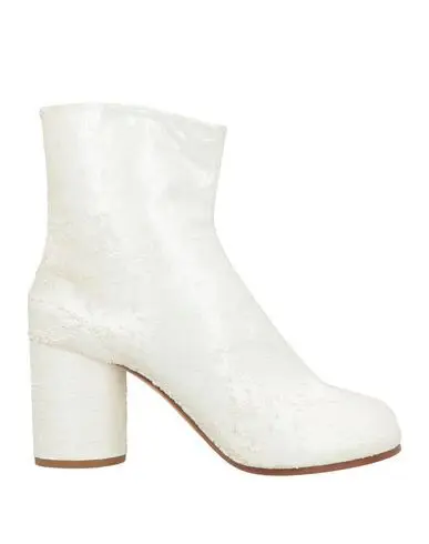 MAISON MARGIELA Ankle Boots Cream Size Leather - White