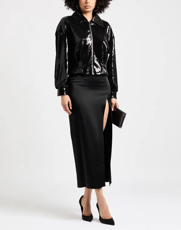 Liviana Conti Woven Jacket With Appliqués - Black
