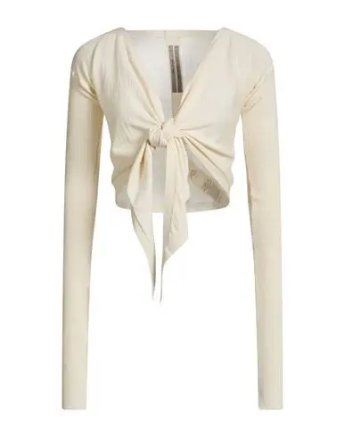 Rick Owens Wrap Cardigans Cream Size Virgin Wool - White