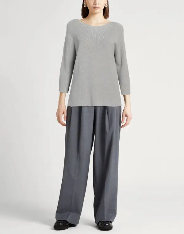 Fabiana Filippi Sweater In Cotton, Viscose, And Polyester - Grey