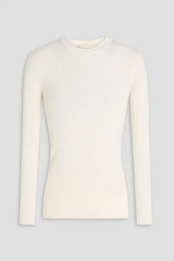 Zimmermann Ribbedknit Top - Off-white