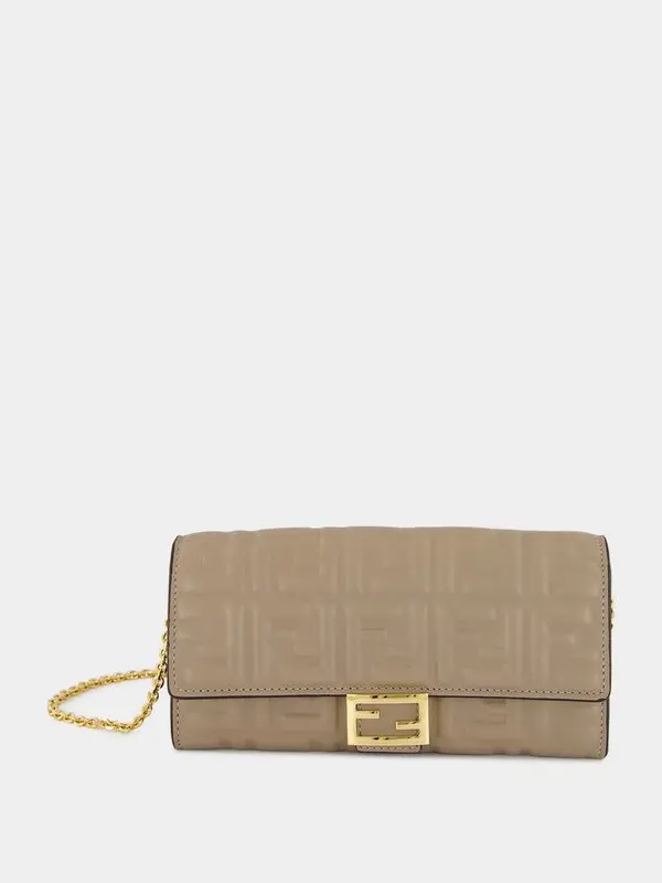 Fendi Baguette Wallet With Chain