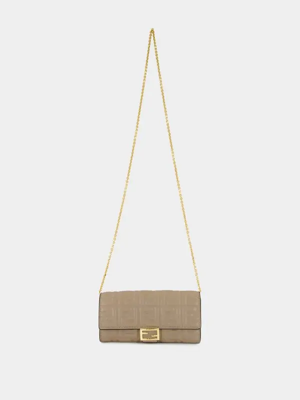 Fendi Baguette Wallet With Chain