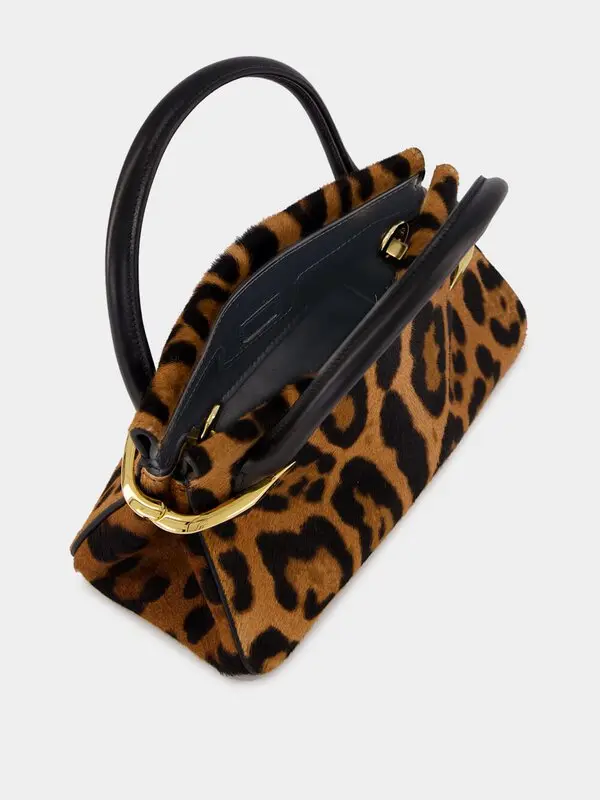 Givenchy Leopard Print Mini Pinch Bag In Pony Effect Leather