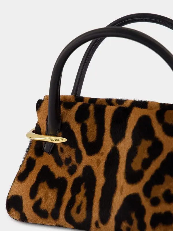 Givenchy Leopard Print Mini Pinch Bag In Pony Effect Leather